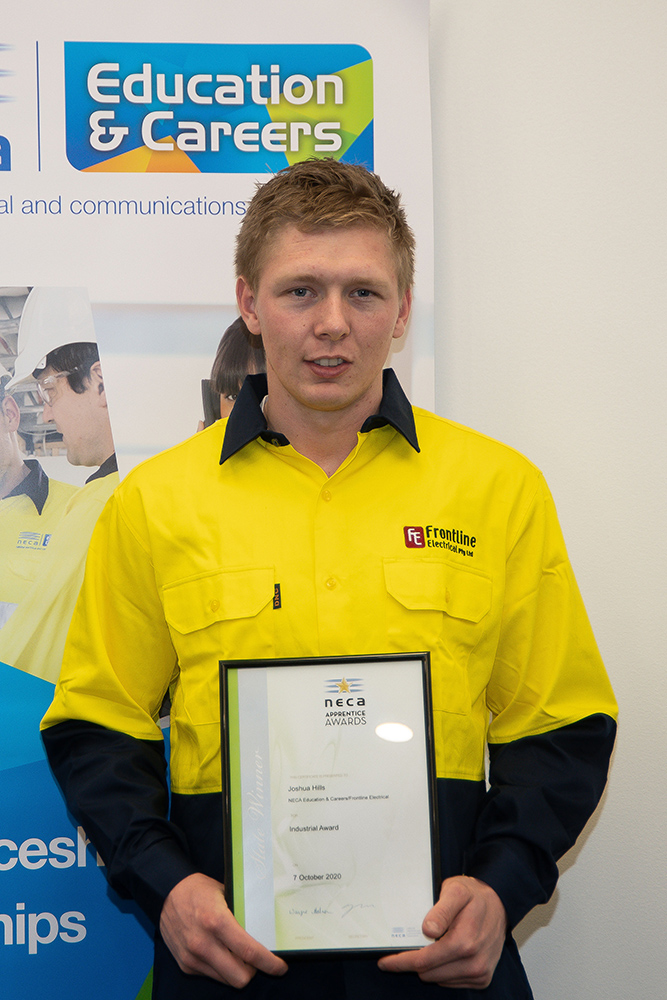 Josh lands NECA apprentice award - Gordon McKay Pty Ltd